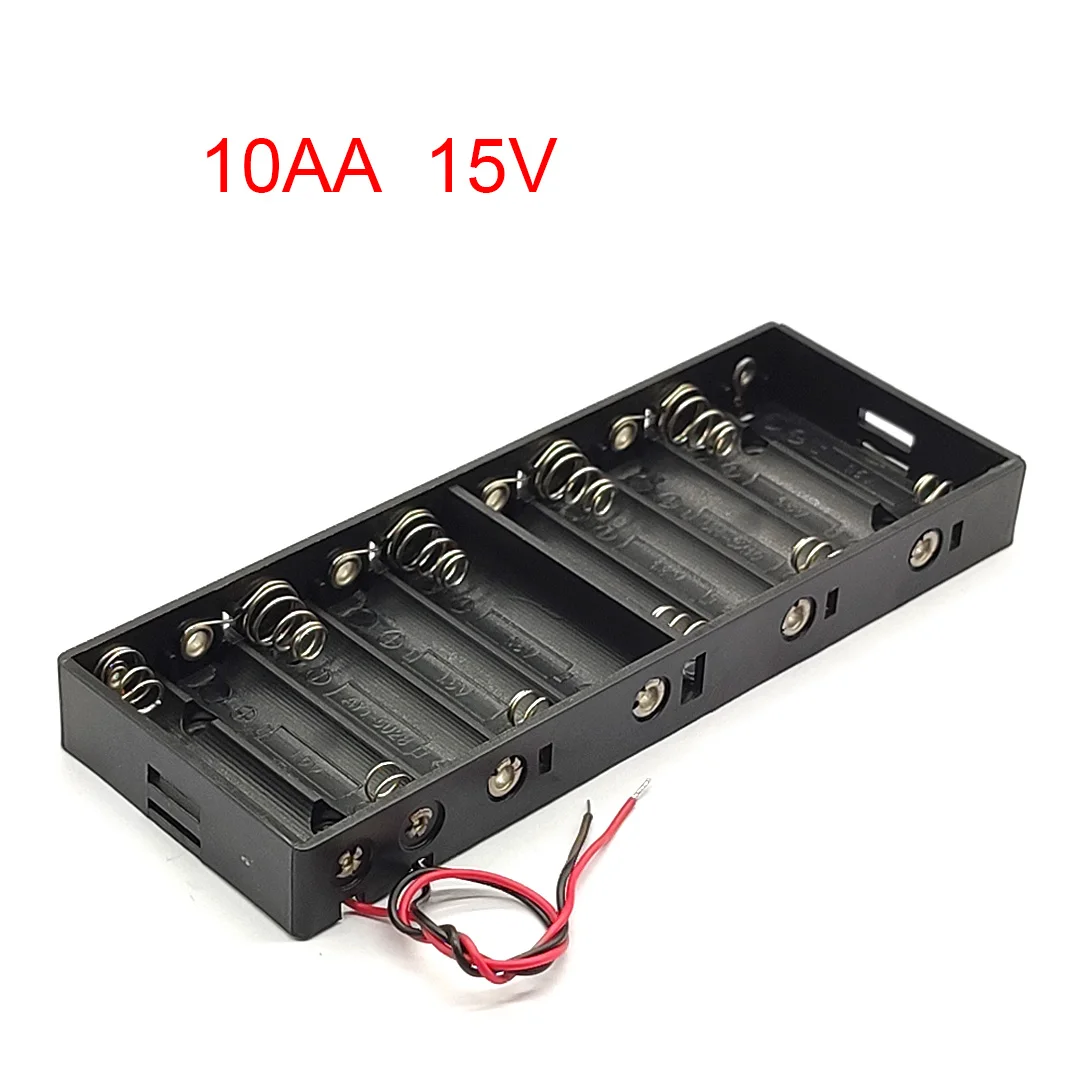 10-Slot-AA-Battery-Holder-10AA-Battery-Box-Case-AA-Battery-Storage-Case ...
