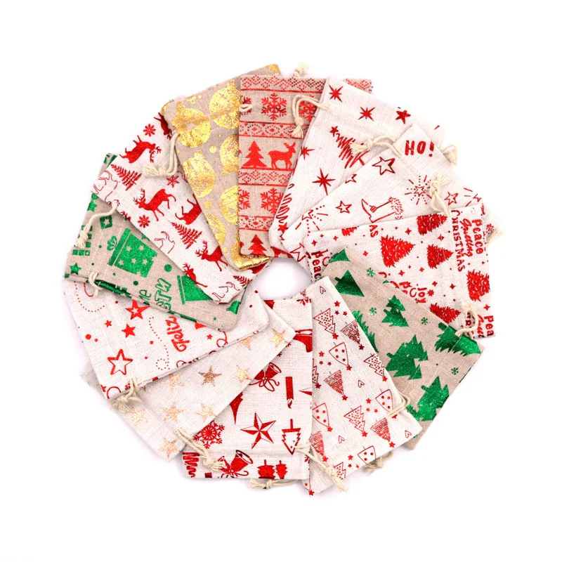 Christmas-Gift-Bag-Printed-Candy-Band-Mouth-Storage-Bag-Bronzed ...