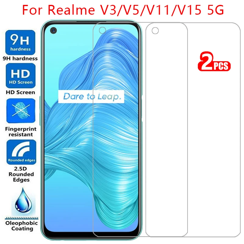 Protective Tempered Glass For Realme V3 V5 V11 V15 5g Screen Protector ...