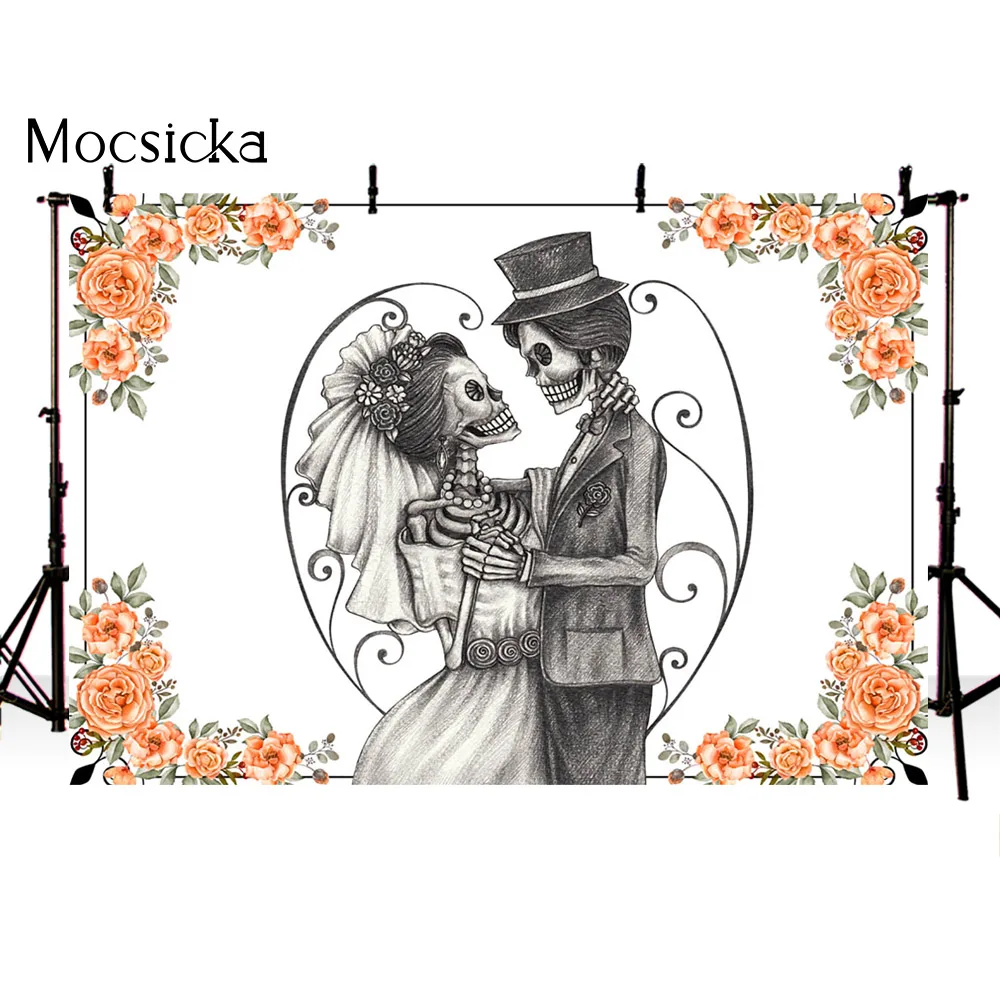 Skeleton Bride And Groom Clipart