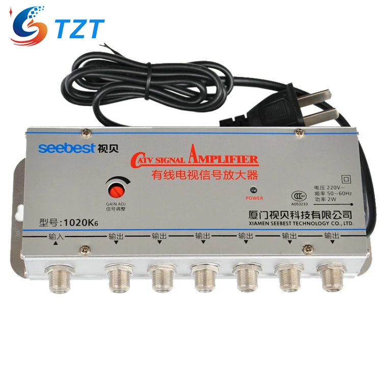 Catv signal amplifier 6-way