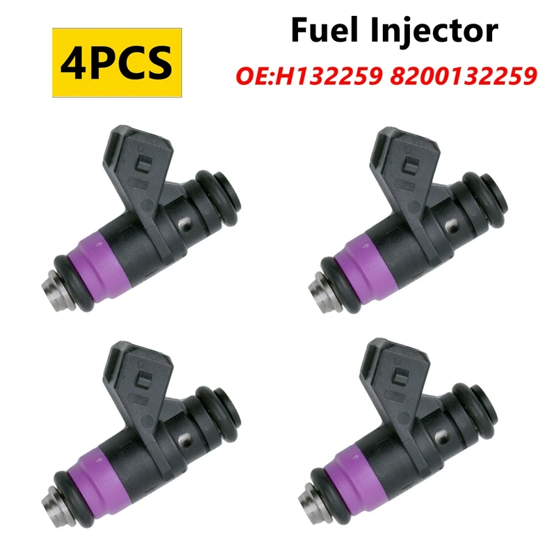4PCS Fuel Injector For Renault Megane 1.6 16v 31 T. KM Replacement ...