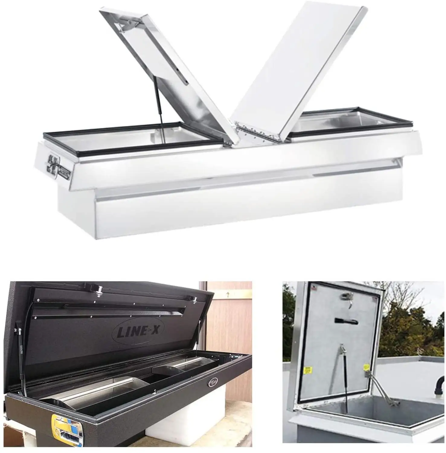 10inch-254mm-force-156N-35Lbs-Pickup-Truck-Cap-Tool-Box-Utility-Box-Lid ...