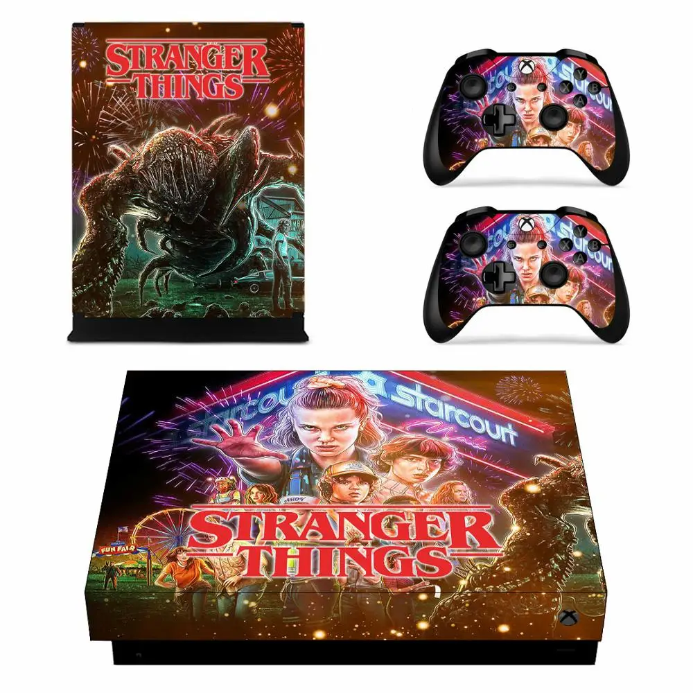 Stranger Things Full Cover Skin Console & Controller Decal Stickers For ...