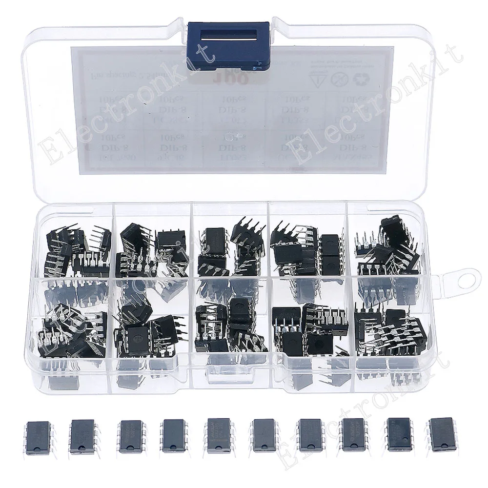 100Pcs-Box-IC-Integrated-Circuit-Chip-Assortment-set-Icl7660-93C46 ...