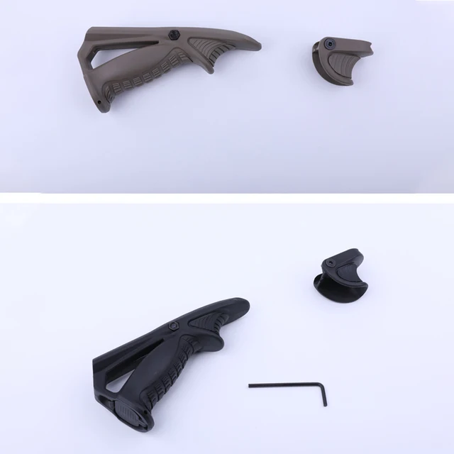 Tactical Airsoft Foregrip Nylon Handle Grip Triangle Holder 20mm Rail ...