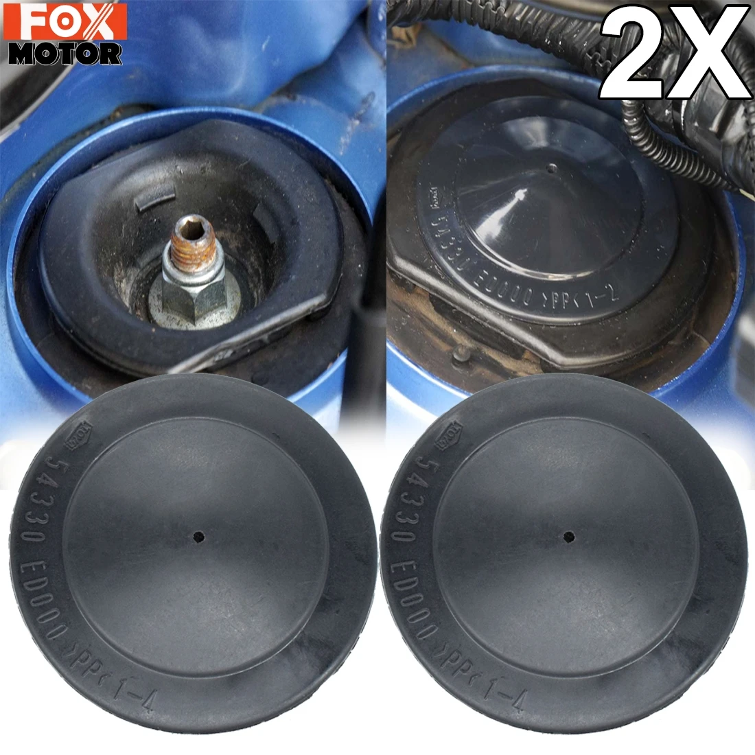 2x For Nissan Sylphy Almera G11 March Micra K12 Wingroad AD Y12 Front ...