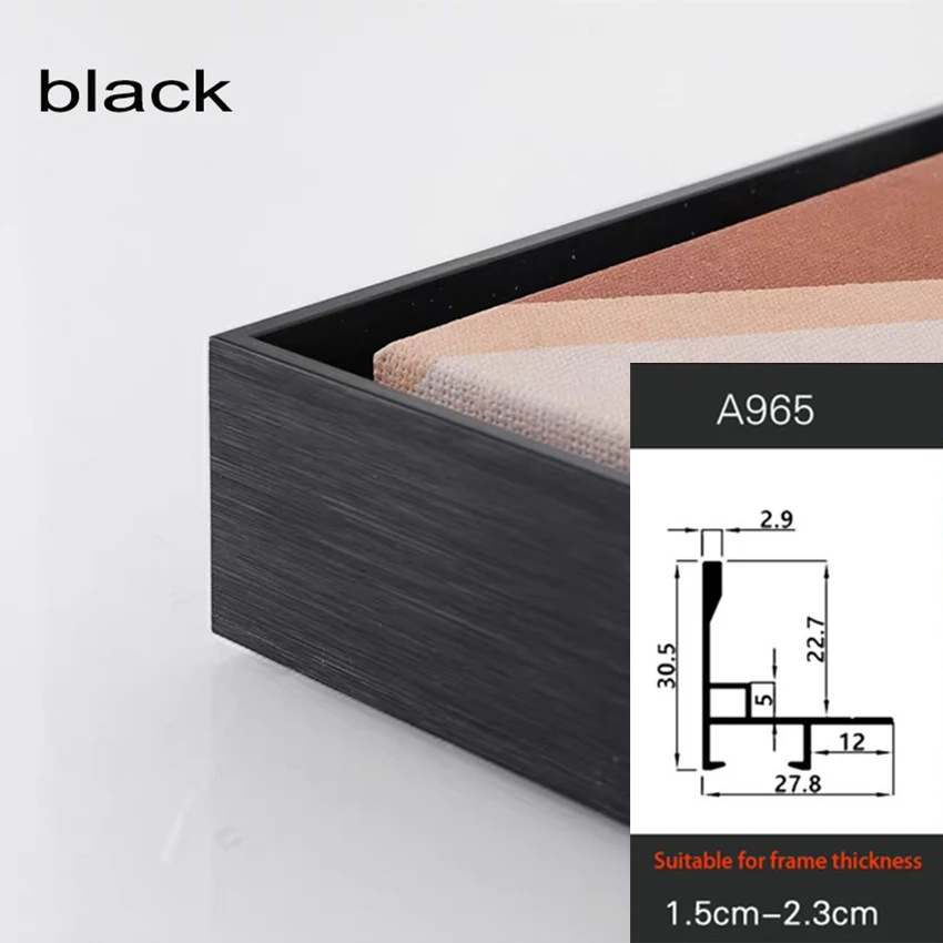 Medium size Picture frame DIY aluminum alloy Canvas Painting Frame For ...