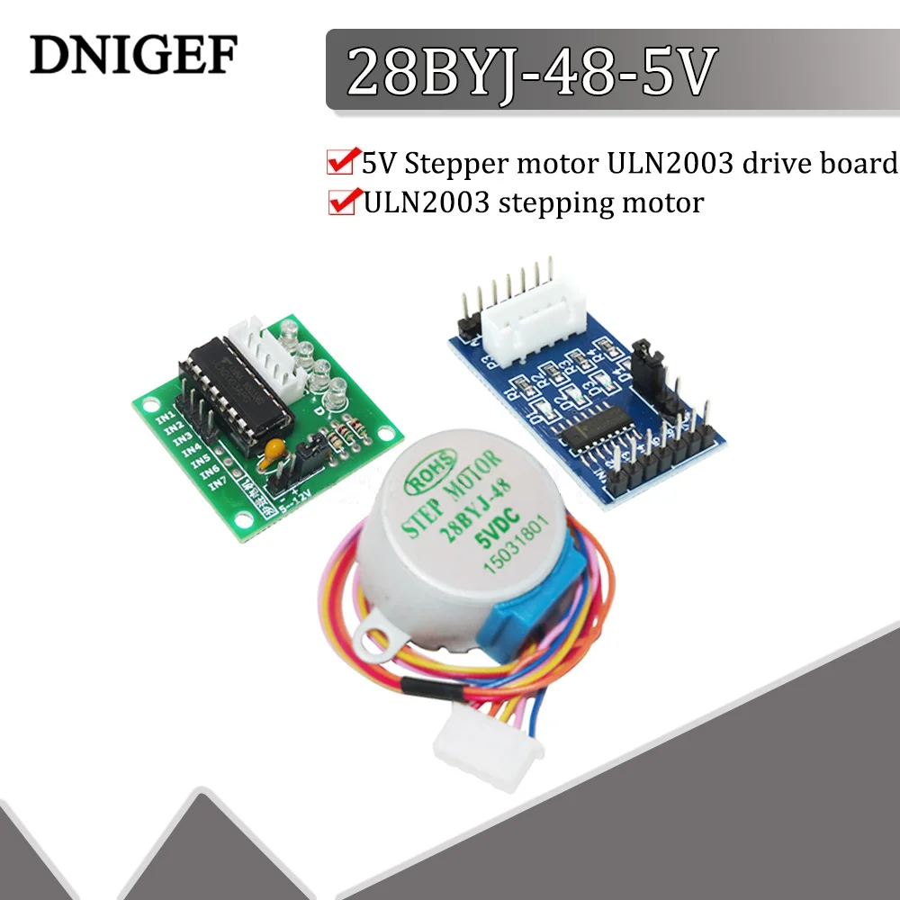 28BYJ-48-5V-4-Phase-Stepper-Motor-Driver-Board-ULN2003-Stepper-Motor ...