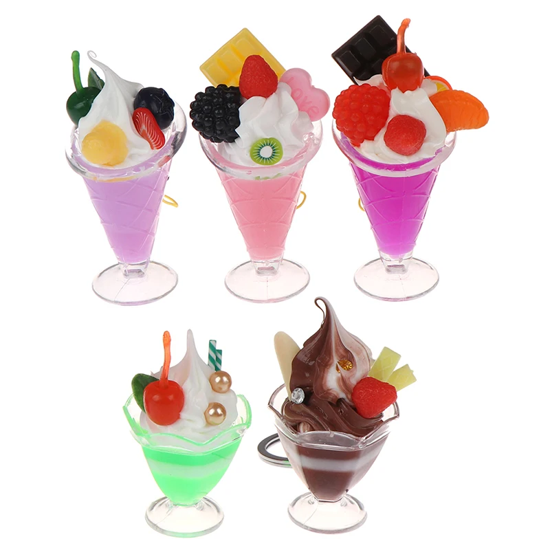 Home & Hobby Doll & Model Making Miniature food ice cream 2pcs/set ...