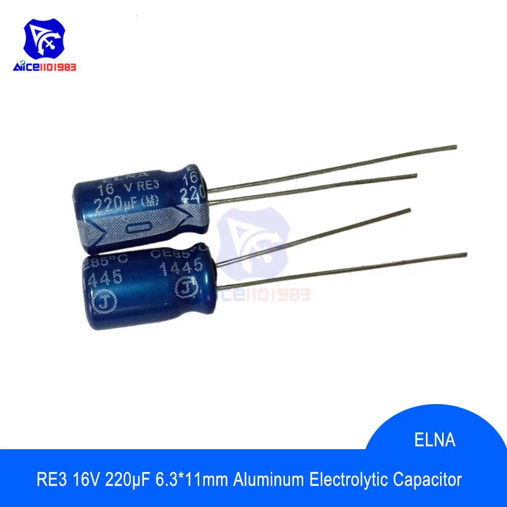 Diymore – condensateur Audio ELNA RE3 16V, capacité 6.3x11mm ...