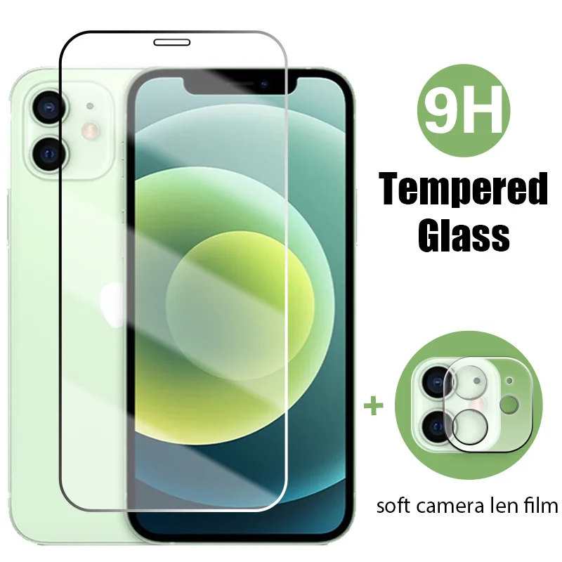Cristal templado 9H HD para iPhone, Protector de pantalla antiarañazos ...