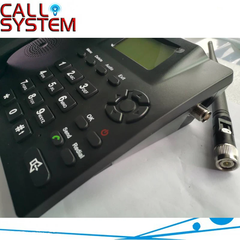 3G Fixed Wireless GSM Desk Phone Quadband SIM Card SMS Function Desktop ...