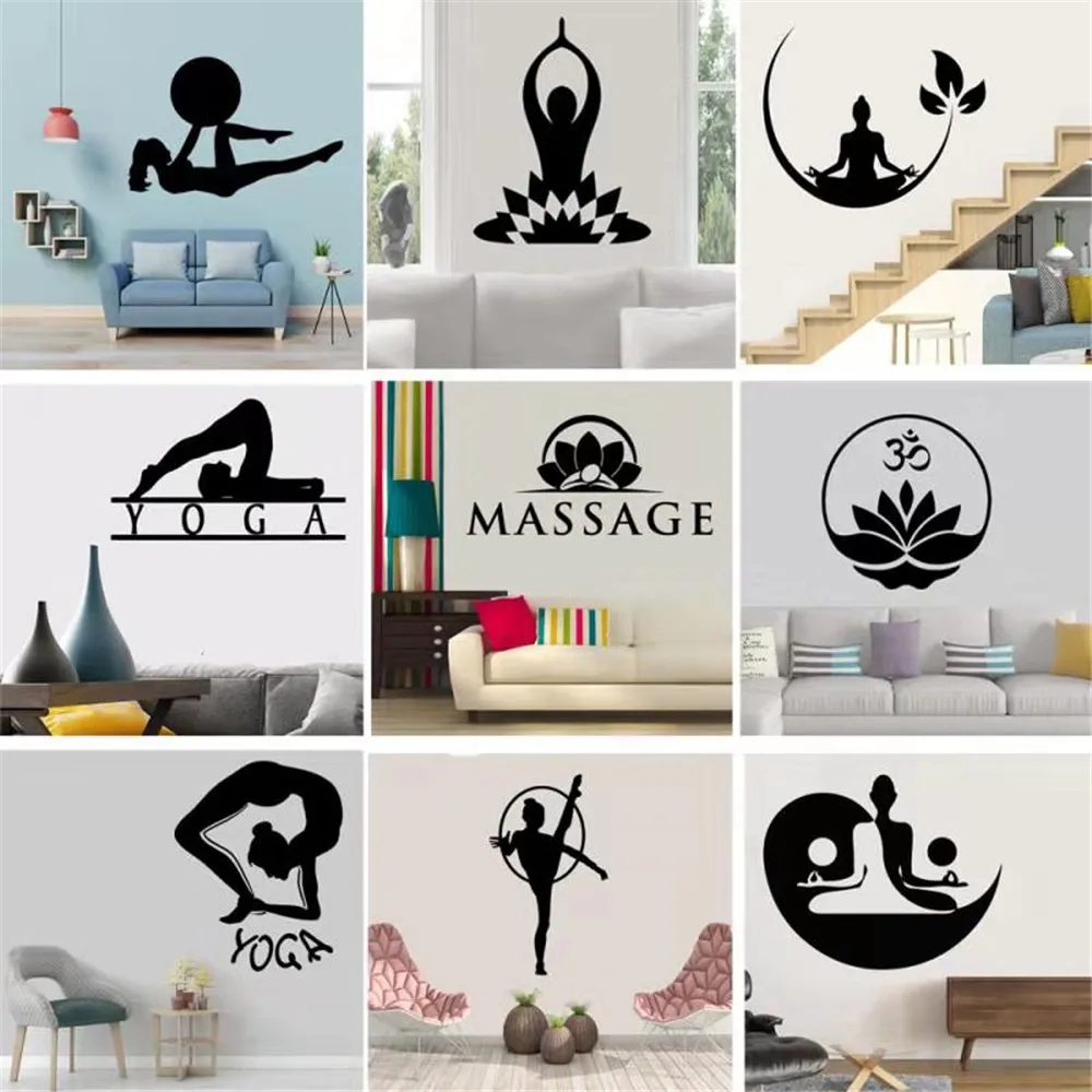 Excellent-Massage-yoga-Vinyl-wall-sticker-Spa-For-Yoga-Room-Decor-Art ...