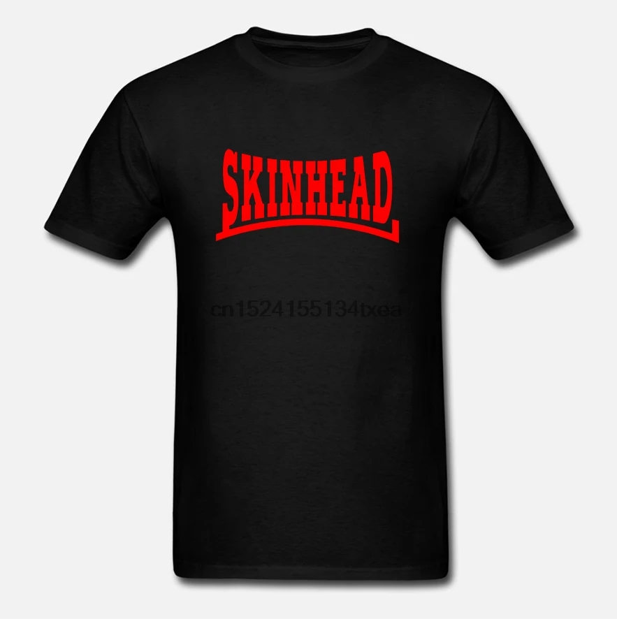 SKINHEAD Logo Band Mens Black White T Shirt Size S 3XL| | - AliExpress