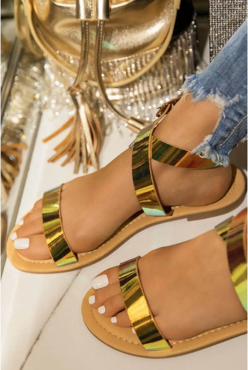 Rainbow Platform Sandals | sebastian7