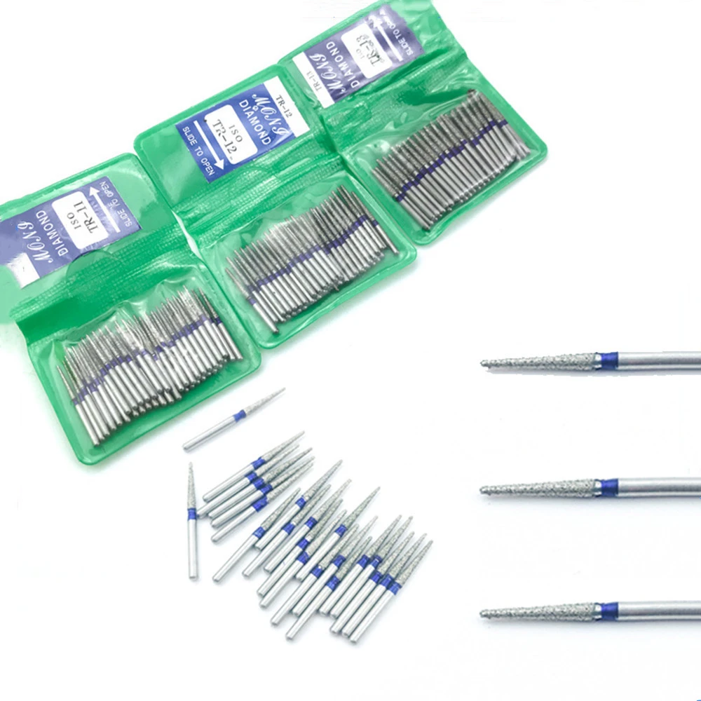 1bag/ 50pcs Dental Diamond Fg High Speed Burs For Polishing Smoothing ...