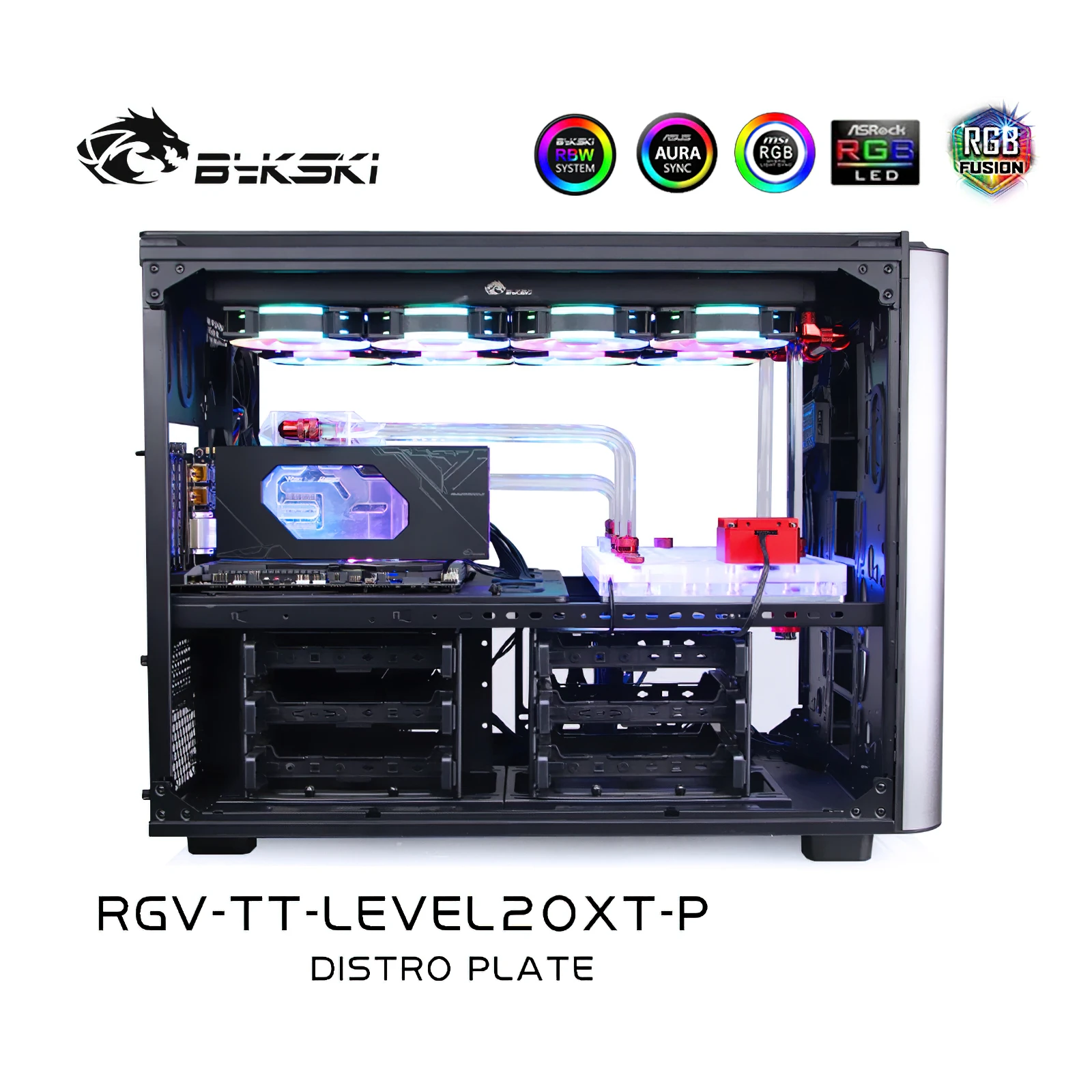 Bykski Kit de refrigeración por agua, placa astro para TT LEVEL20 XT, chasis CPU GPU RGB RGV TT ...