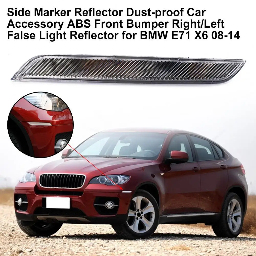Side Marker Reflector Dust proof Car Accessory ABS Front Bumper Right ...