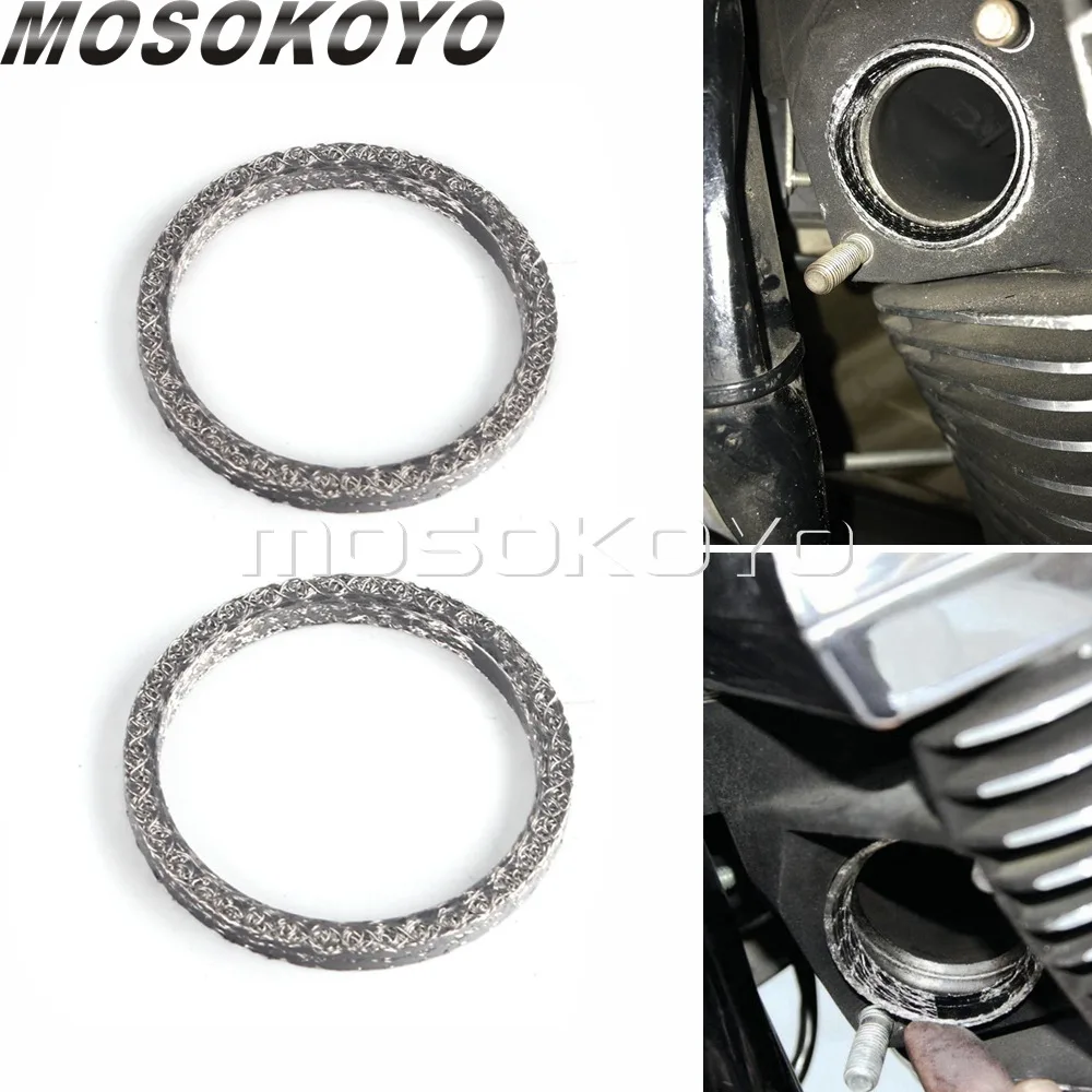 2X-Exhaust-Pipe-Header-Gaskets-65324-83A-65324-83B-Exhaust-Port-Gasket ...