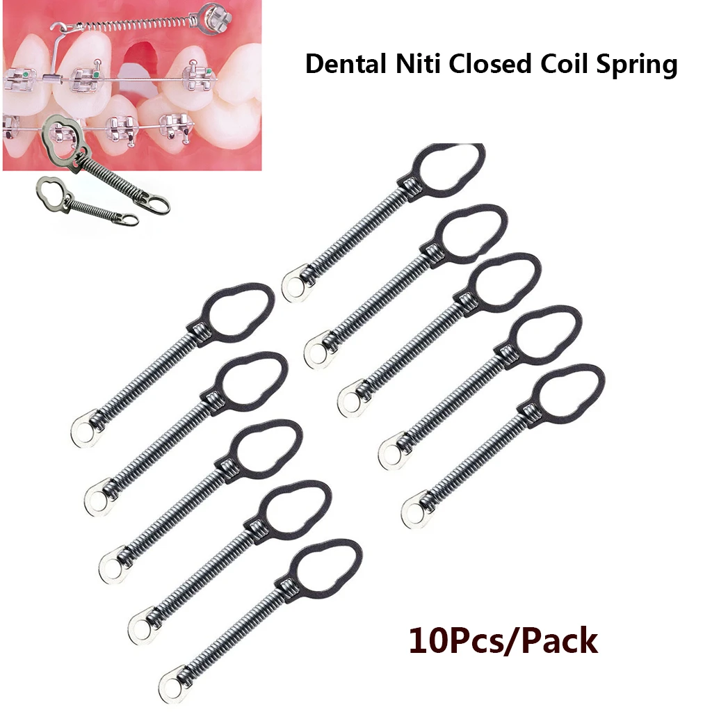 10Pcs/Pack Dental Orthodontic NiTi Alloy Closed Coil Spring 010"/012" 3 ...