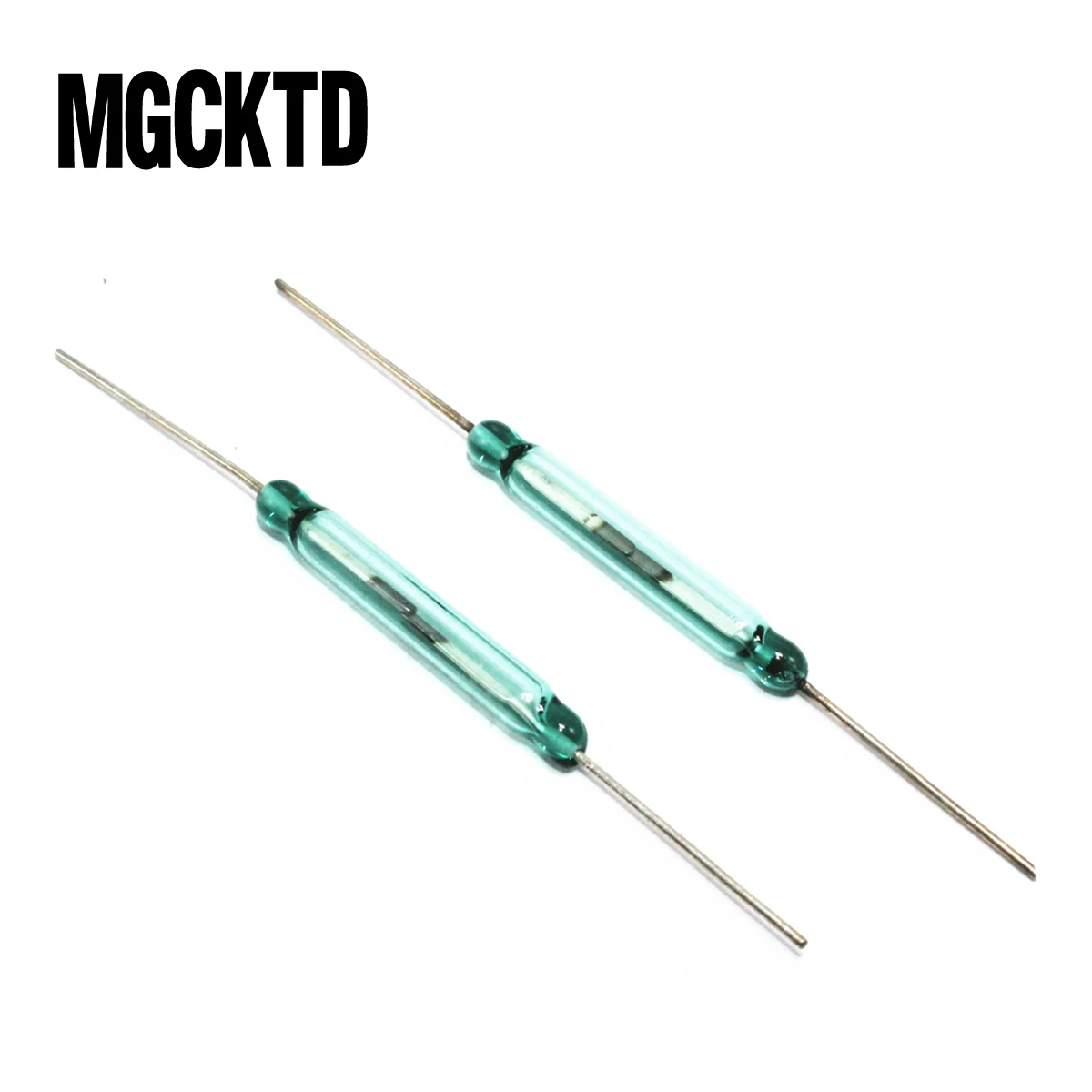 Reed Switch 4X28MM GLASS Green Color N/O Low Voltage Current 30PCS/LOT ...
