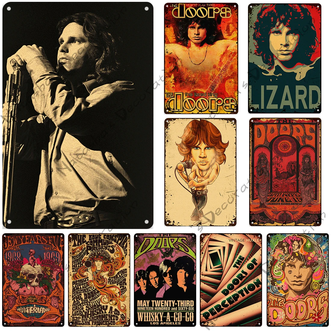 Jim Morrison Psychedelic Art