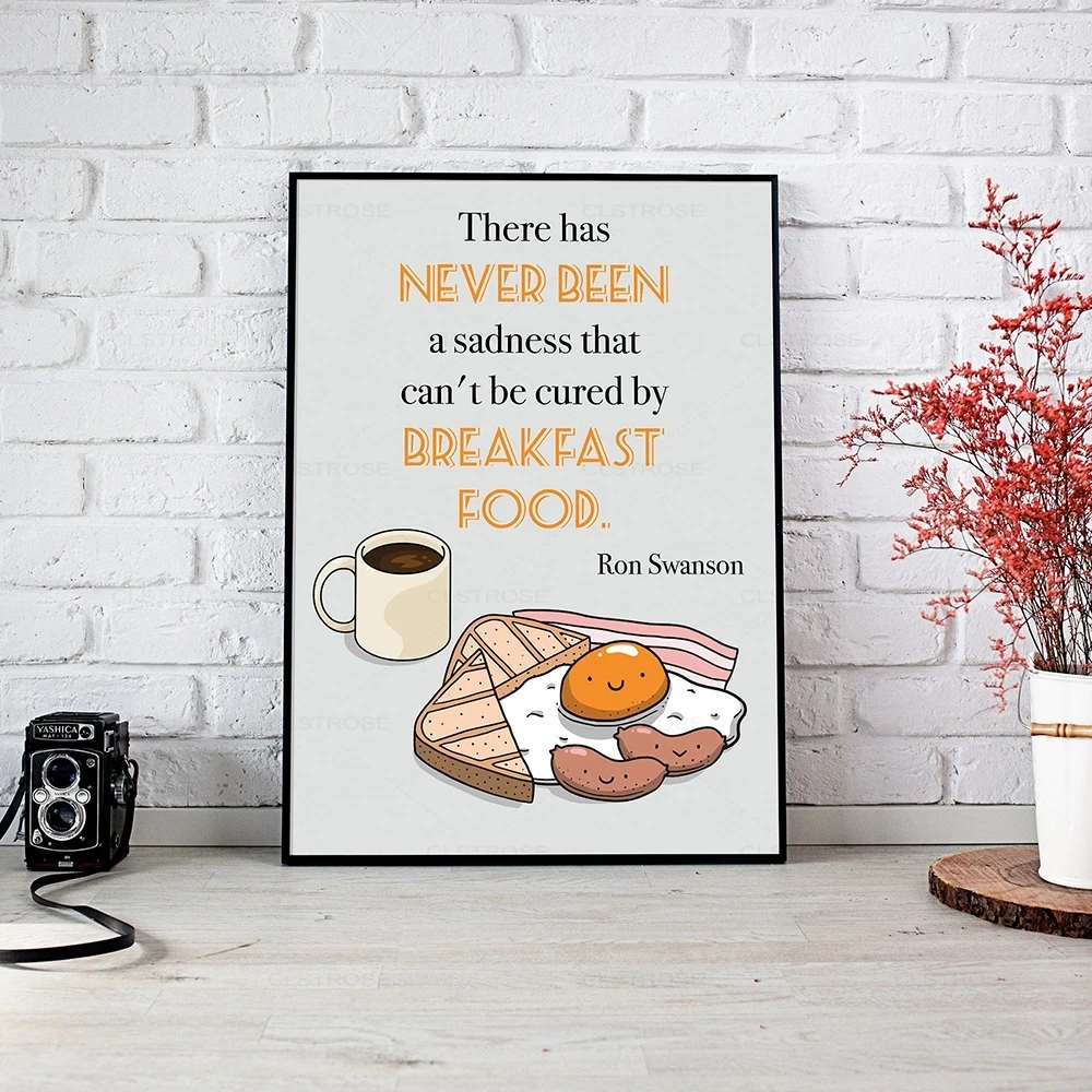 Ron Swanson Breakfast Poster