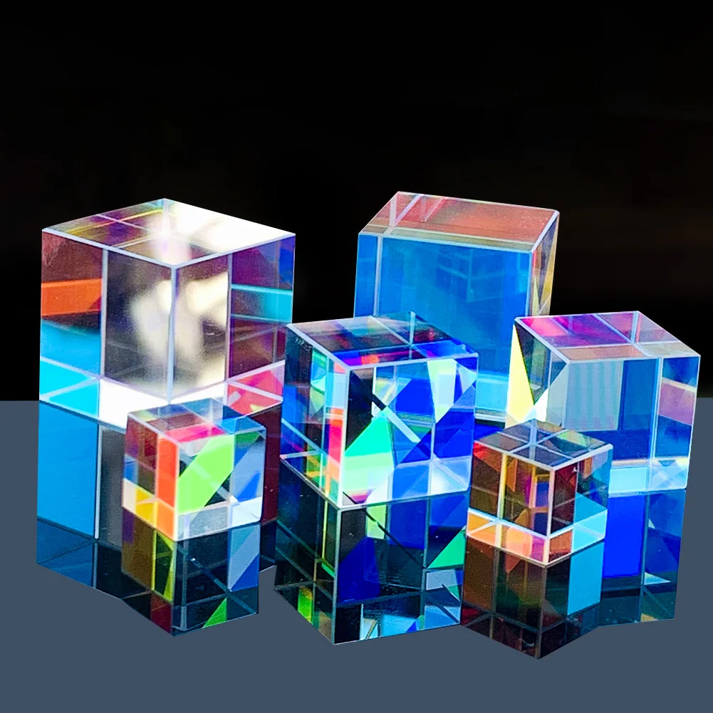 1PC-Mini-Prism-Six-Sided-Bright-Light-Combine-Cube-Rainbow-Stained ...