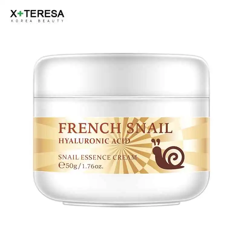 Snail Face Cream Hyaluronic Acid Anti-wrinkle Anti-aging Facial Whitening Day Cream Collagen ...