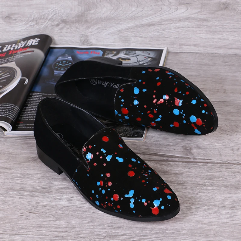 Christia-Bella-Personalized-Handmade-Colour-Scrawl-Man-Suede-Leather ...