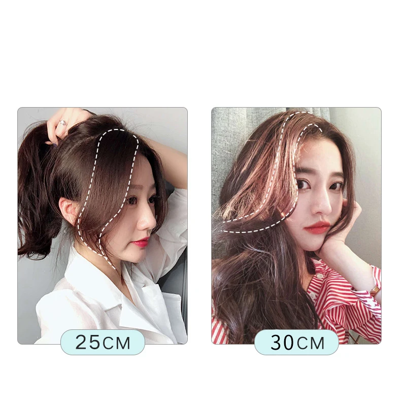 Korean Side Bangs Ponytail