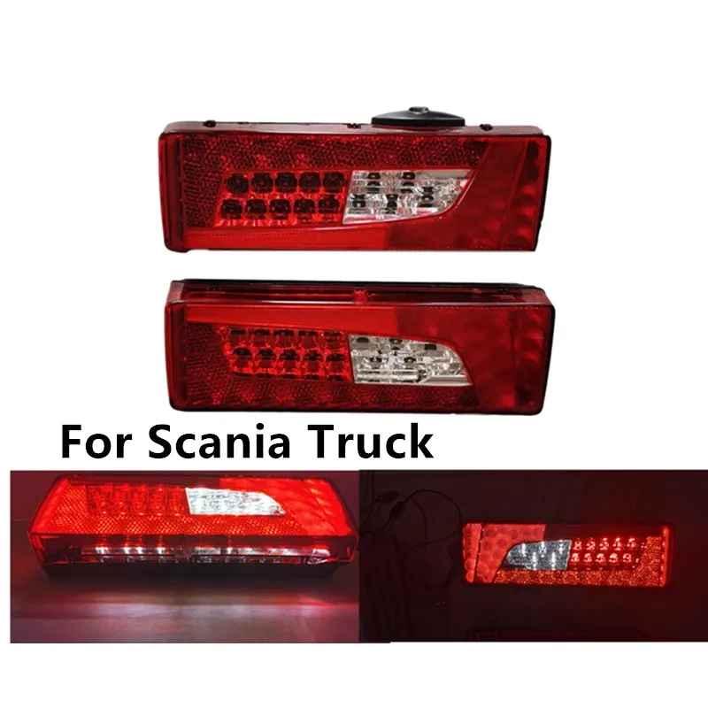 Rh Lh 24v Led Combination Rear Lamps For Scania Truck Taillights For ...