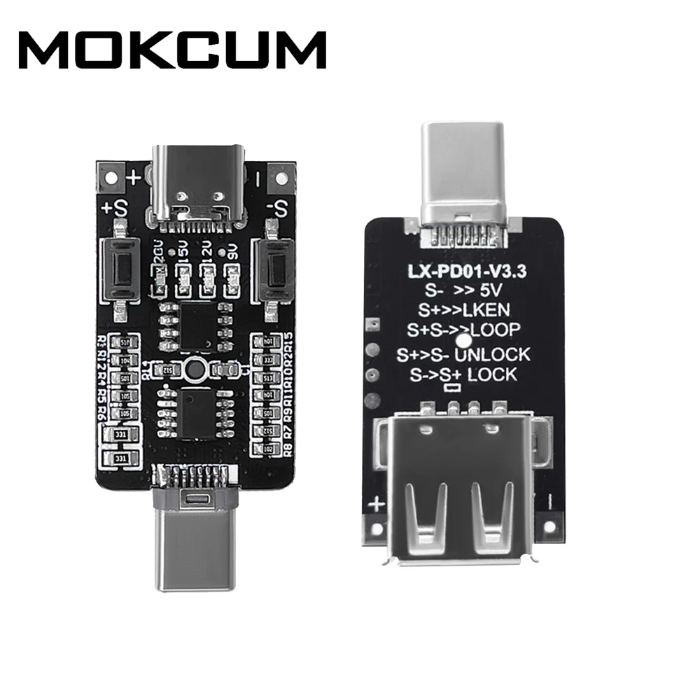 100w 5a Usb Type-c Decoy Trigger Board 5v 9v 12v 15v 20v Output Qc Pd 2.0 3.0 Trigger Adapter ...