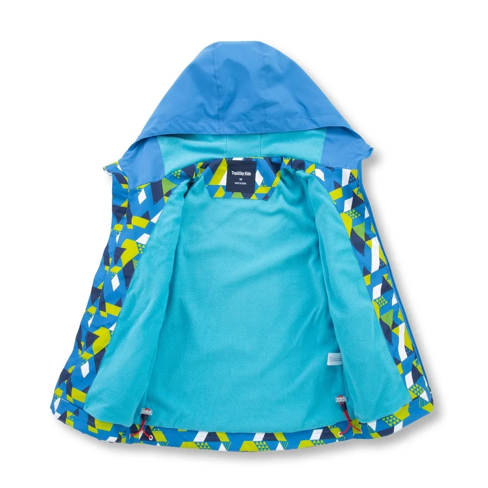 Детская Водонепроницаемая мягкая куртка на молнии, зимняя ветровка для ...