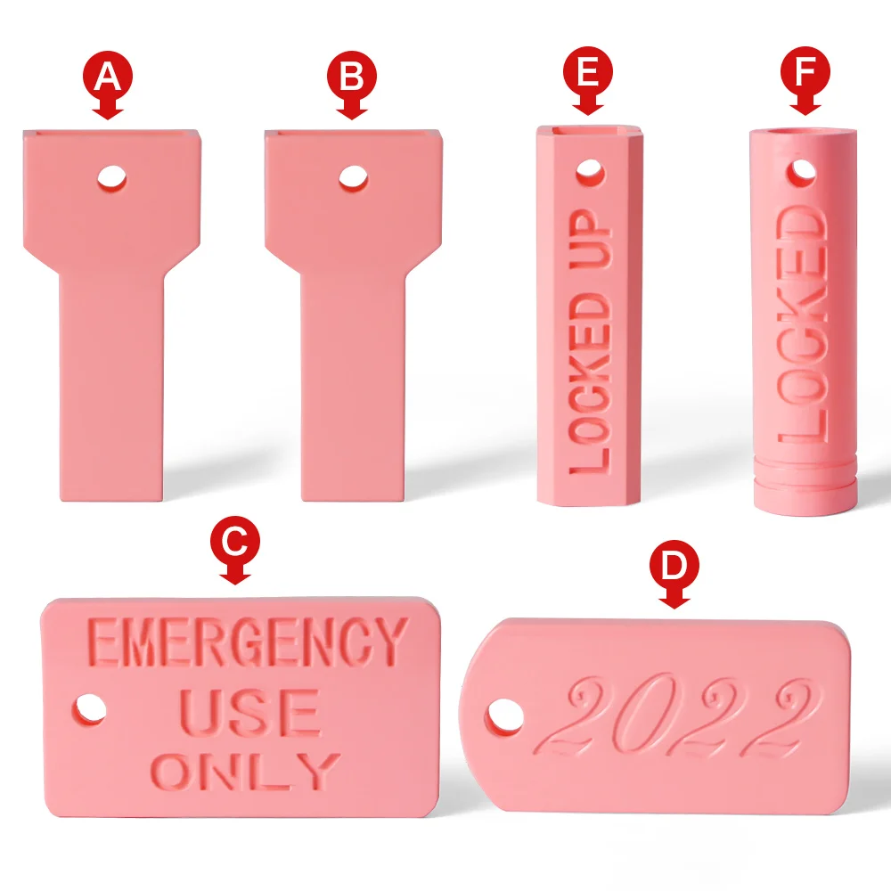 NEW Premium Paint Pink Chastity Key Lightweight Safe Chastity Keyholder ...