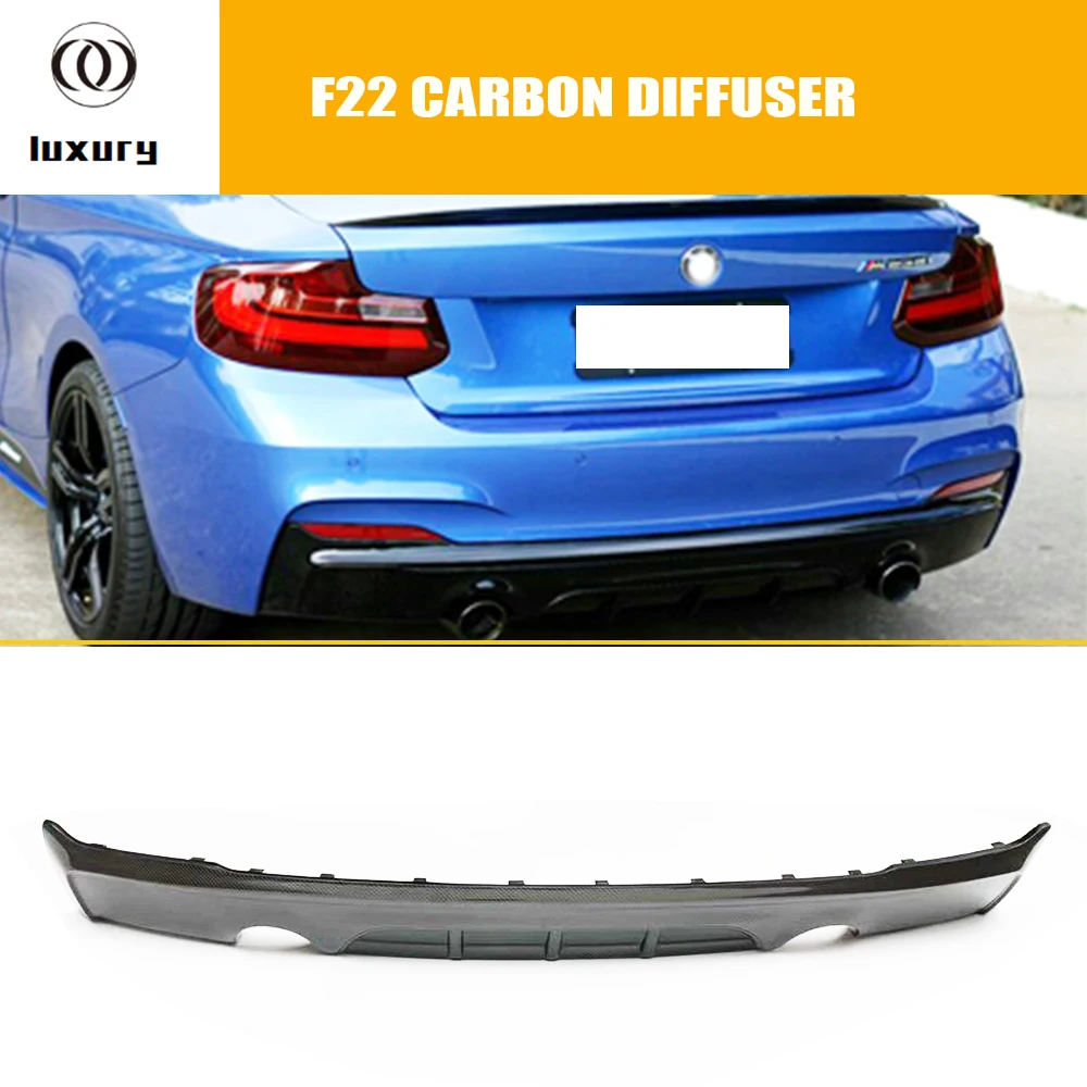 Carbon-Fiber-Rear-Bumper-Diffuser-for-BMW-F22-F23-220-228-235-240-With ...