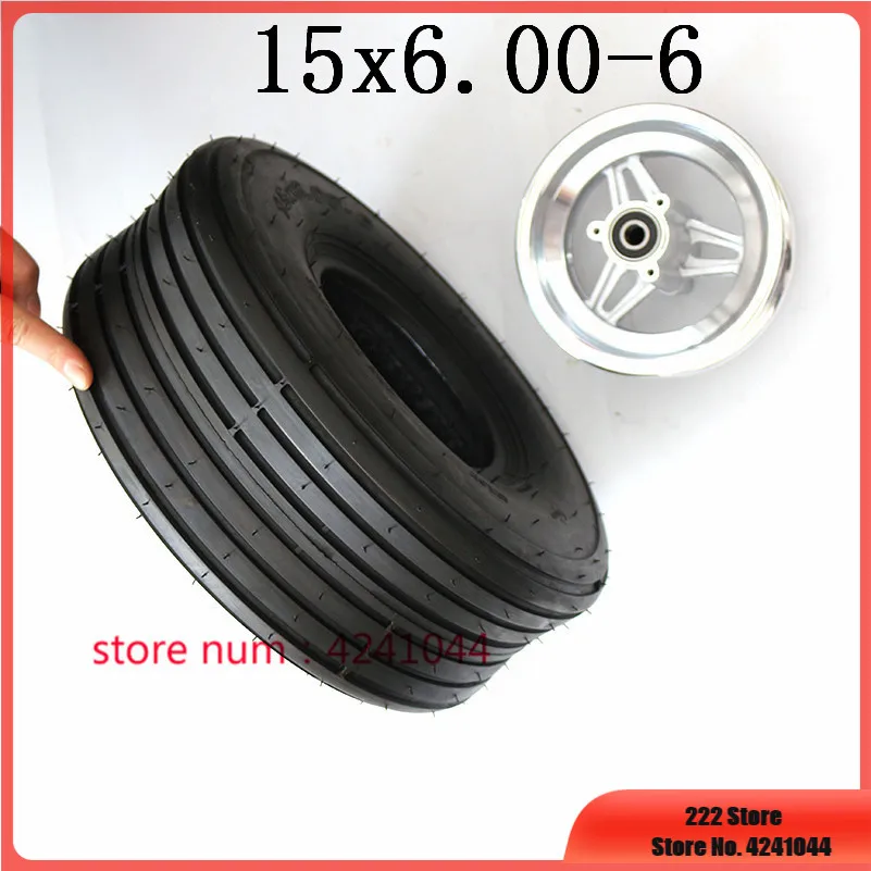 15x6.00 6 Straight Rib Lawn & Garden Tire wheels 15X6 6 inch 168CC ...
