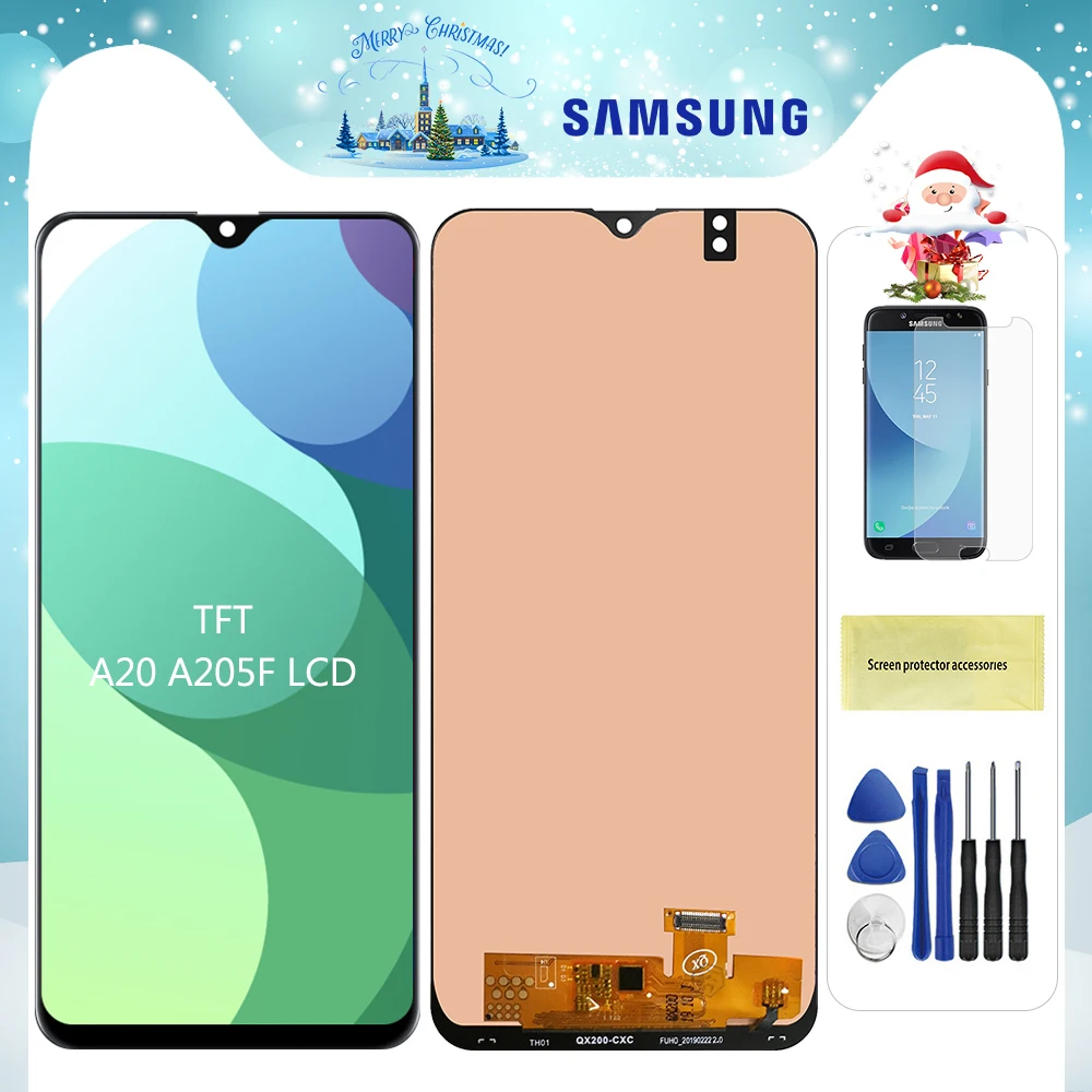 Для samsung Galaxy A20 A205 SM-A205F ЖК-дисплей сенсорный экран ...