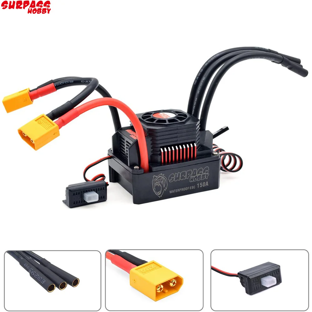 RC-ESC-Waterproof-25A-35A-45A-60A-80A-120A-150A-ESC-Brushless-Senseless ...