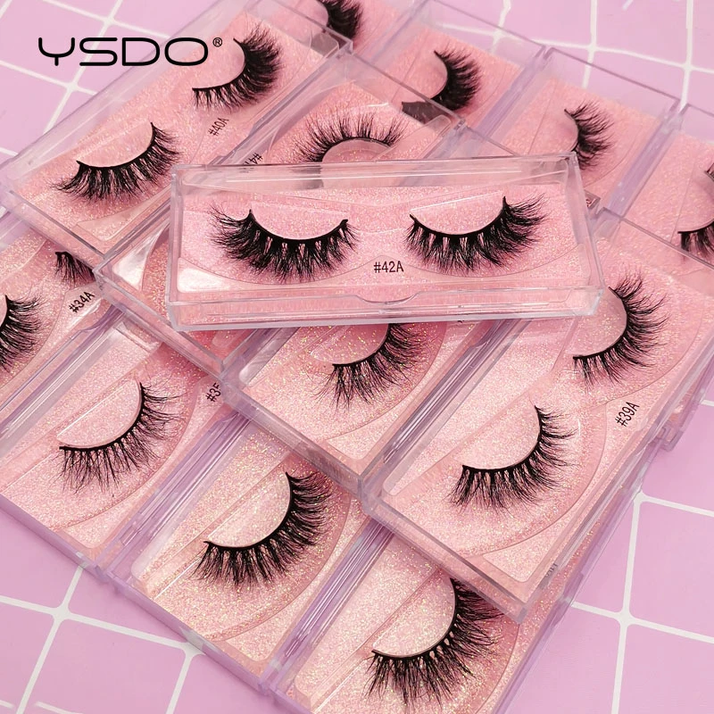 YSDO 1 pair 3D Mink Lashes Cruelty free Eyelashes Makeup maquillaje ...
