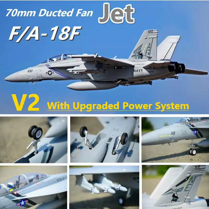 FMS RC Airplane 70mm A 10 A10 Warthog V2 Ducted Fan EDF Jet Twin Engine ...