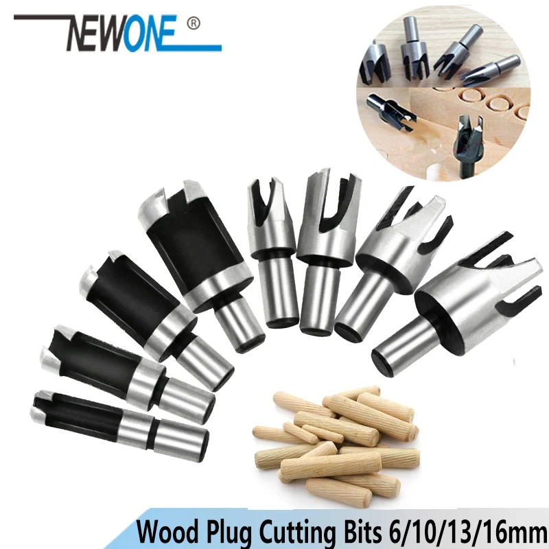 4-or-8pcs-set-Wood-Plug-Cutting-Tool-Drill-Bit-Straight-And-Tapered ...