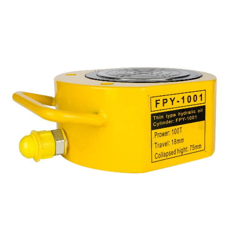 1Pc Super Thin Type Hydraulic Cylinder FPY-1001 Hydraulic Lifting Jack ...