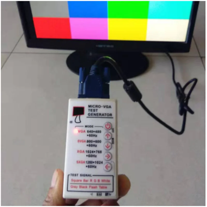 Générateur De Signal Vga Portable Svga/xga 60hz, Pour Écran Lcd Crt ...