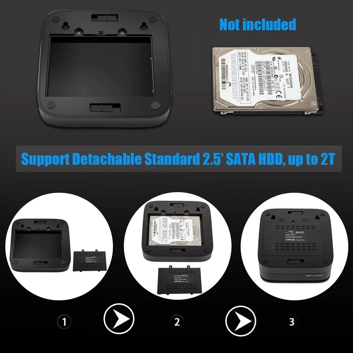 Mini PC Computer 4GB + 32GB Windows 10 Intel Celeron Apollo Lake J3455 ...