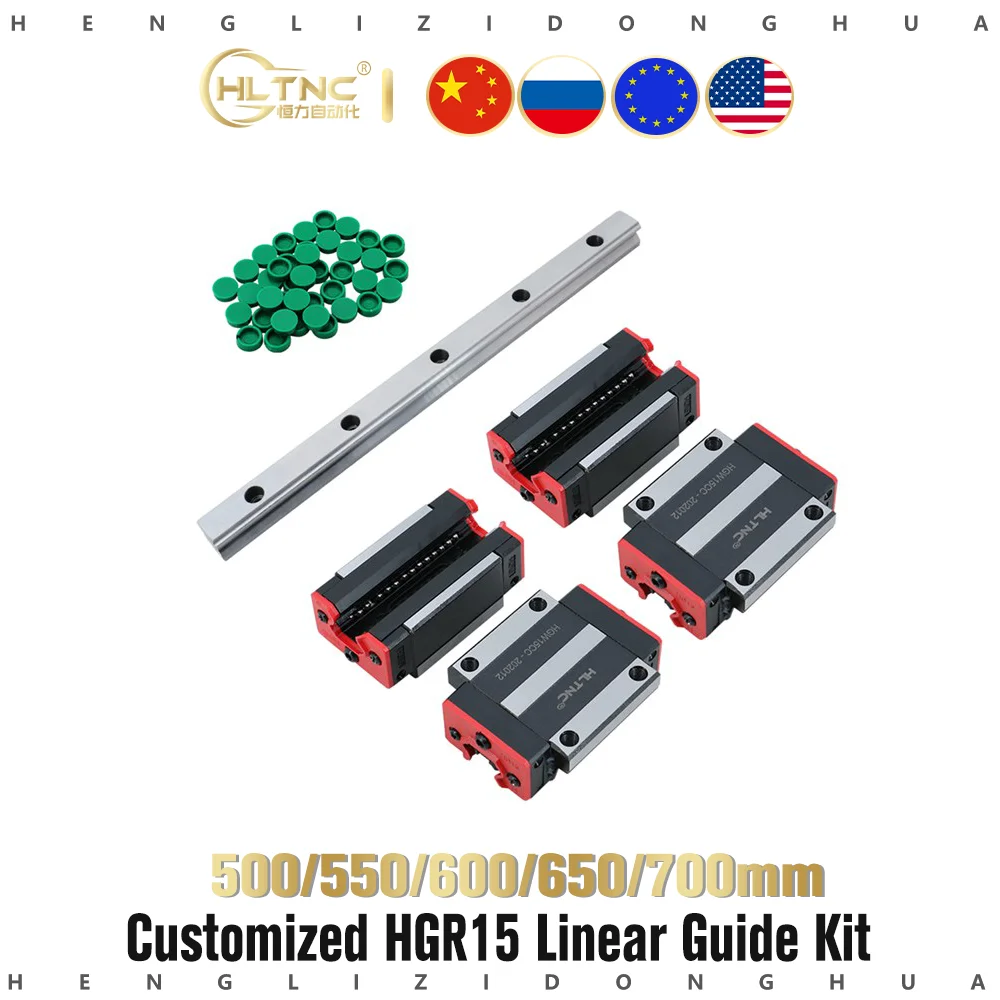 Carril de guía lineal para fresadora cnc, 500/550/600/650/700mm, HG ...