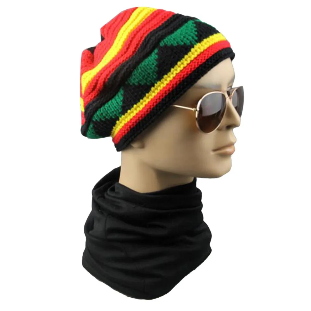 New-Hip-Hop-Multi-colour-Striped-Cap-Ladies-Skuilles-Beanie-2024-Winter ...