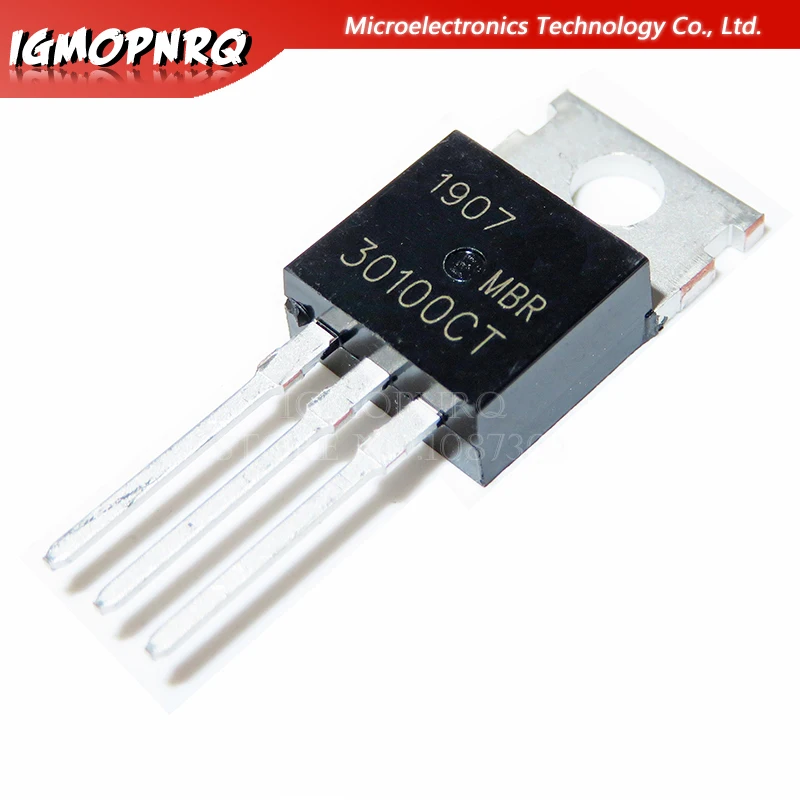 10pcs-MBR30100CT-30100CT-MBR30100-Schottky-Rectifiers-30A-100V-TO-220 ...