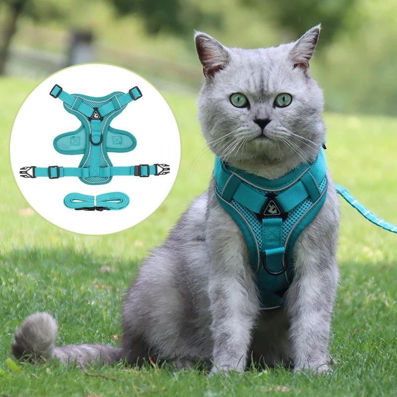 Newest Adjustable Cat Vest Harness for Cats Gotas Accessories ...